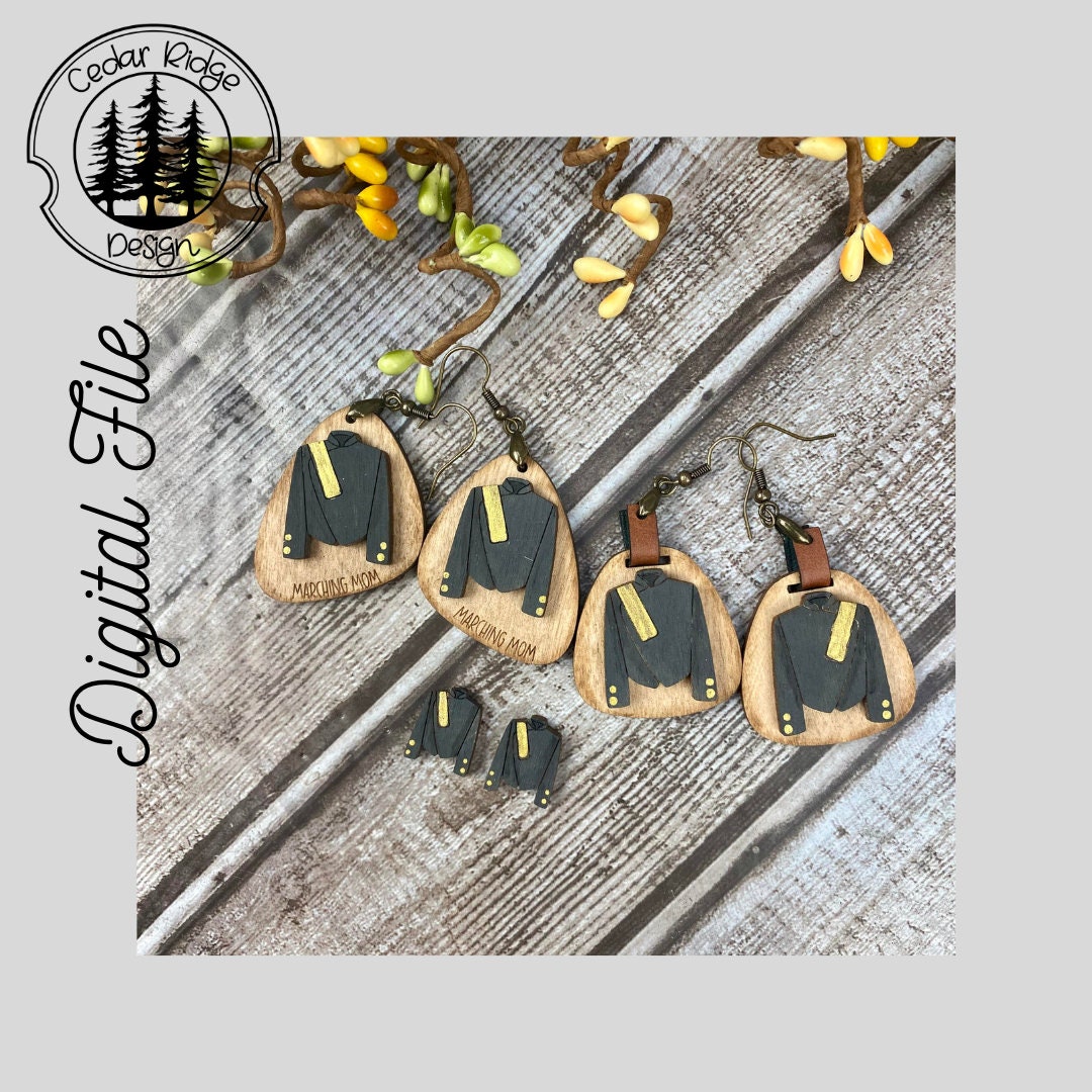 Marching Band Earrings /SVG/LASER Cut/ Digital/school Spirit Drop ...