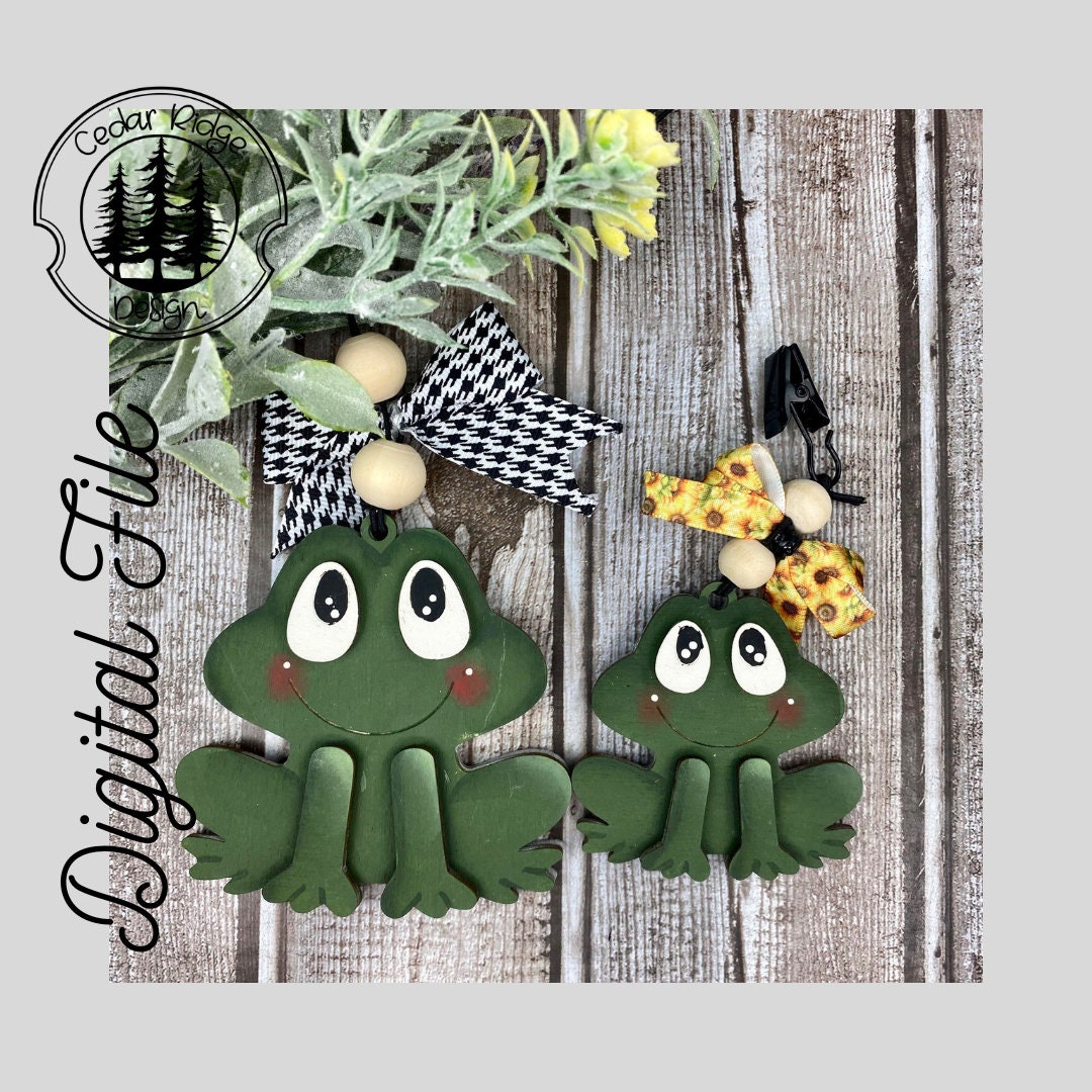 Frog Car Charm/air Freshener/vent Clip/svg/ LASER Cut/ Digital/car ...