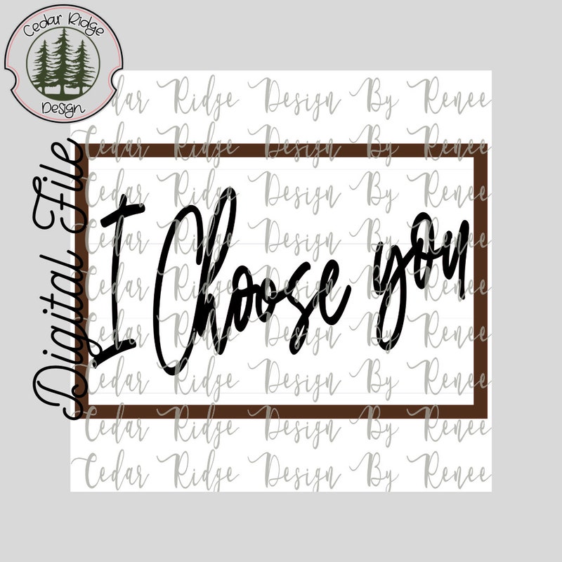 I Choose You Sign - Etsy