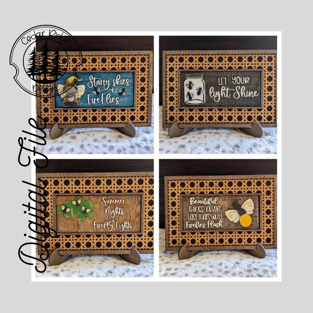 SVG/ LASER Cut/ Digital/firefly Interchangeable Farmhouse Sign Inserts ...