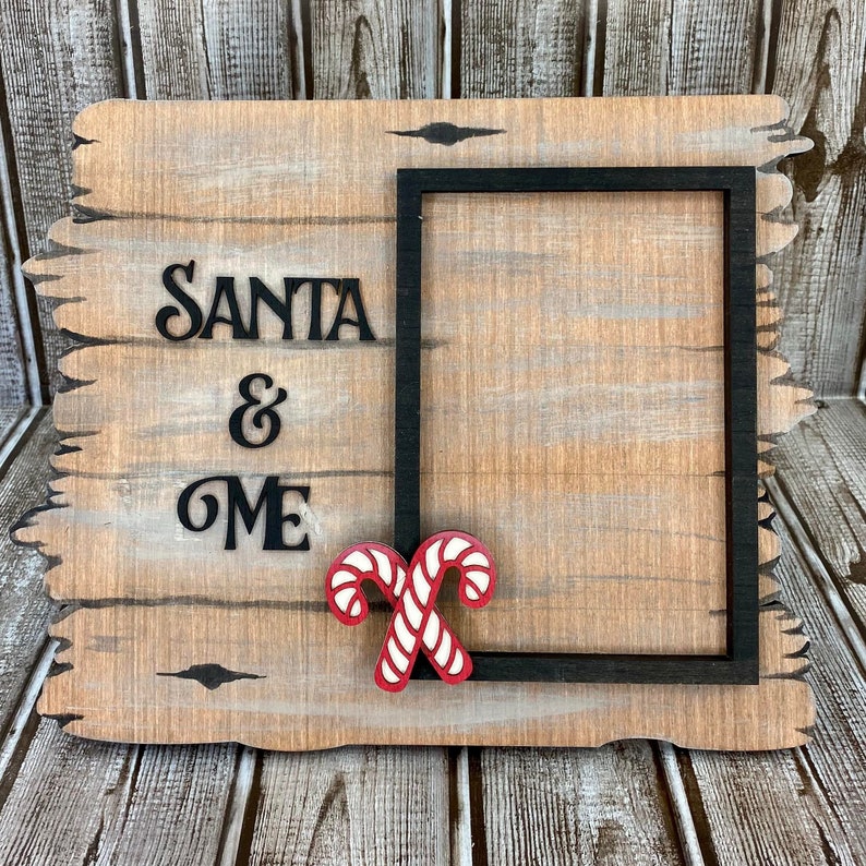 SVG/ LASER Cut/ Digital/4x6 Christmas Photo Frame/christmas - Etsy