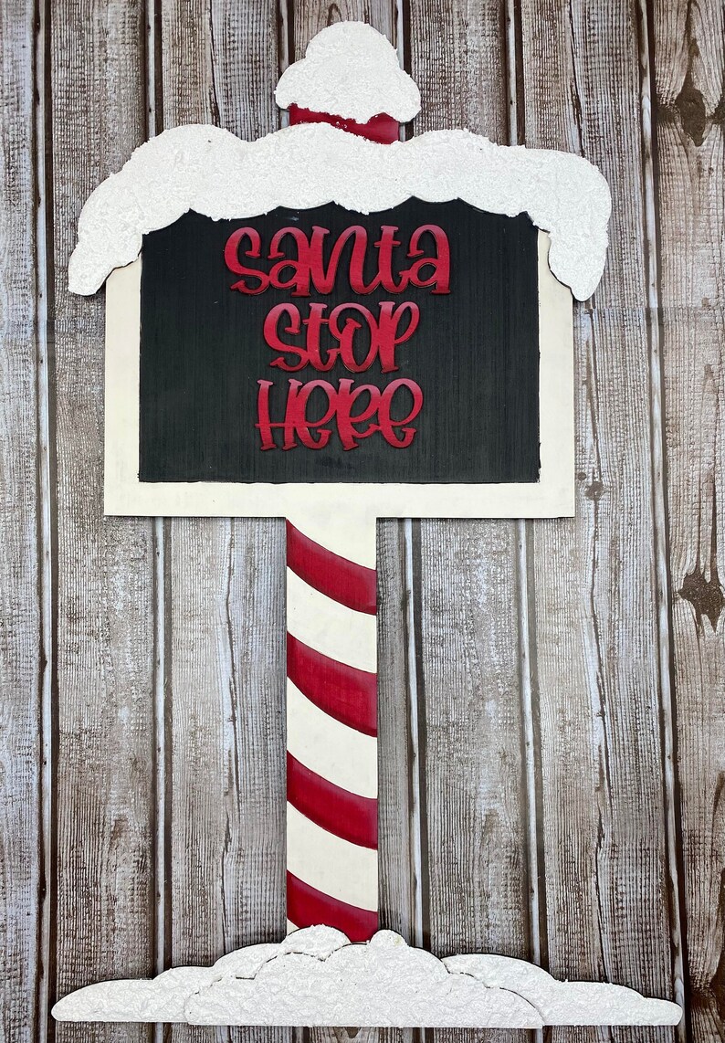 SVG/ LASER Cut /DIGITAL File/chalkboard Candy Cane Post - Etsy