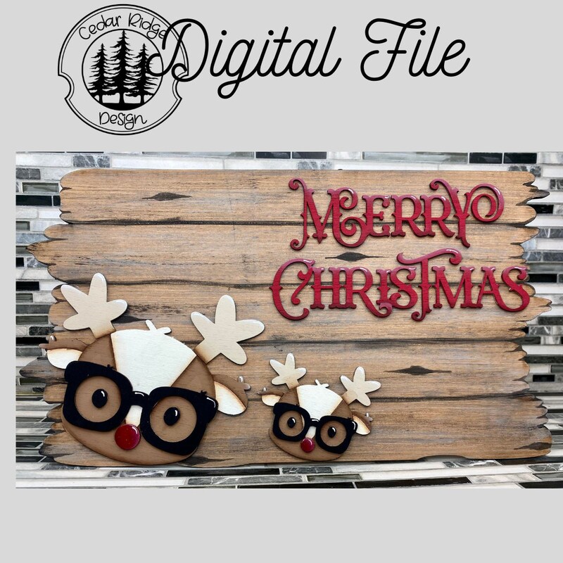 Reindeer Sign - Etsy