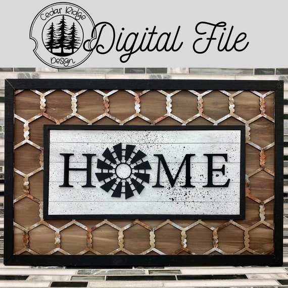 SVG/ LASER Cut/ Digital/interchangeable Chicken Wire Farmhouse - Etsy