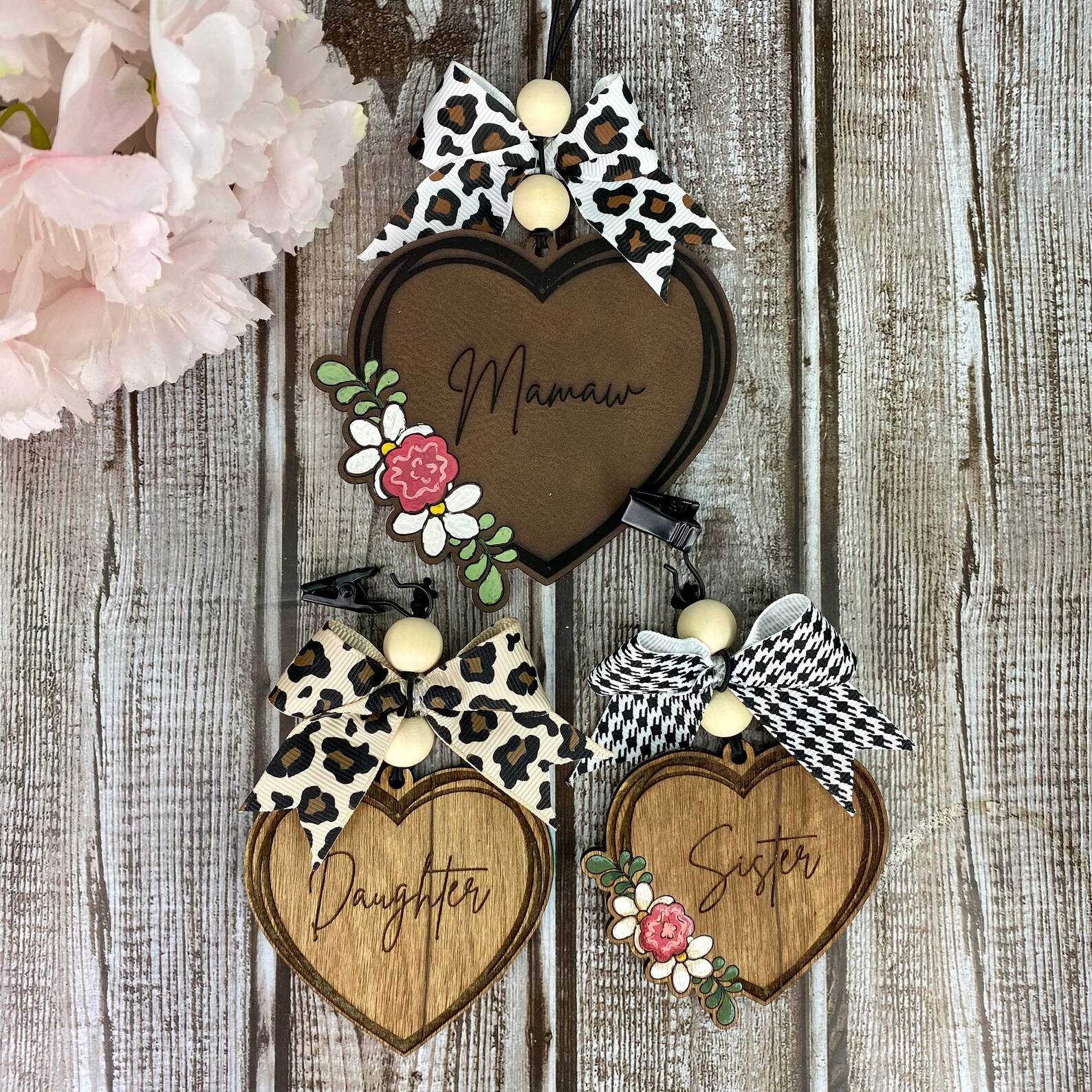 Heart Car Charm/car Diffuser/air Freshener/vent Clip/svg/ LASER Cut ...