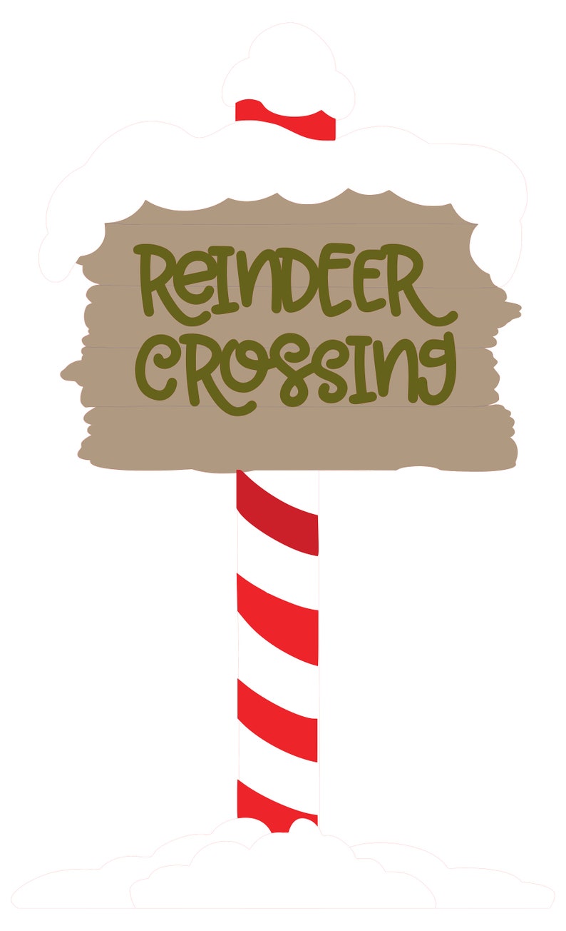 SVG/ LASER Cut /DIGITAL File/rustic Candy Cane Post - Etsy