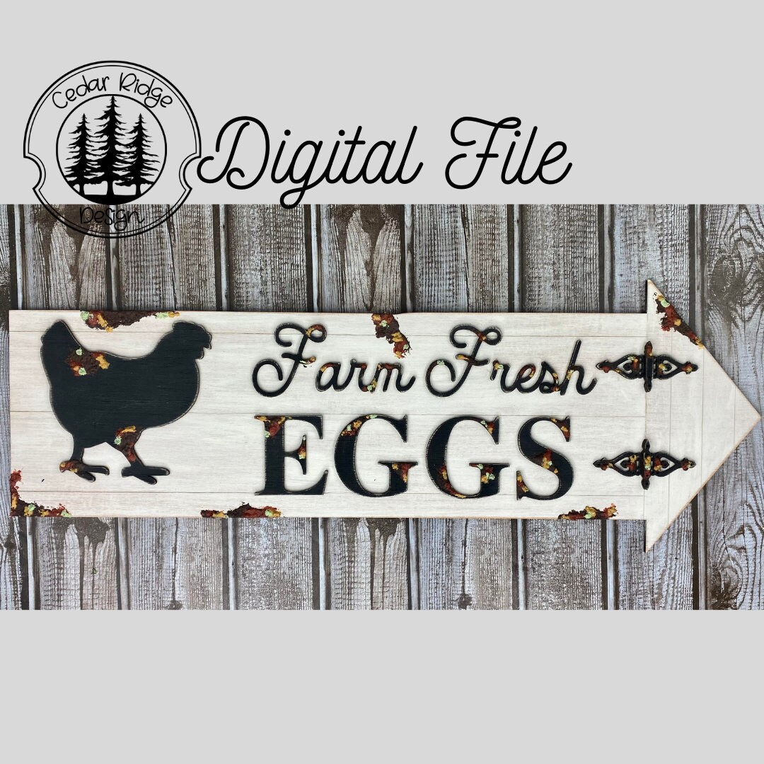 Vintage Chicken Sign Svg/vintage Style Sign/ Vintage Style Wall Decor ...