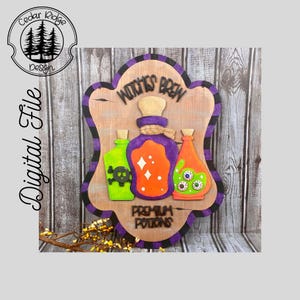 Witches Brew Potion Sign SVG/ LASER Cut/ Digital/halloween Sign ...