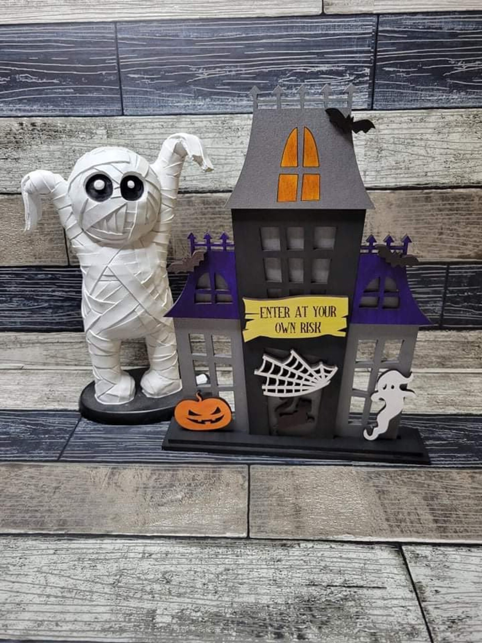 SVG/ LASER Cut/ Digital/haunted House Shelf - Etsy