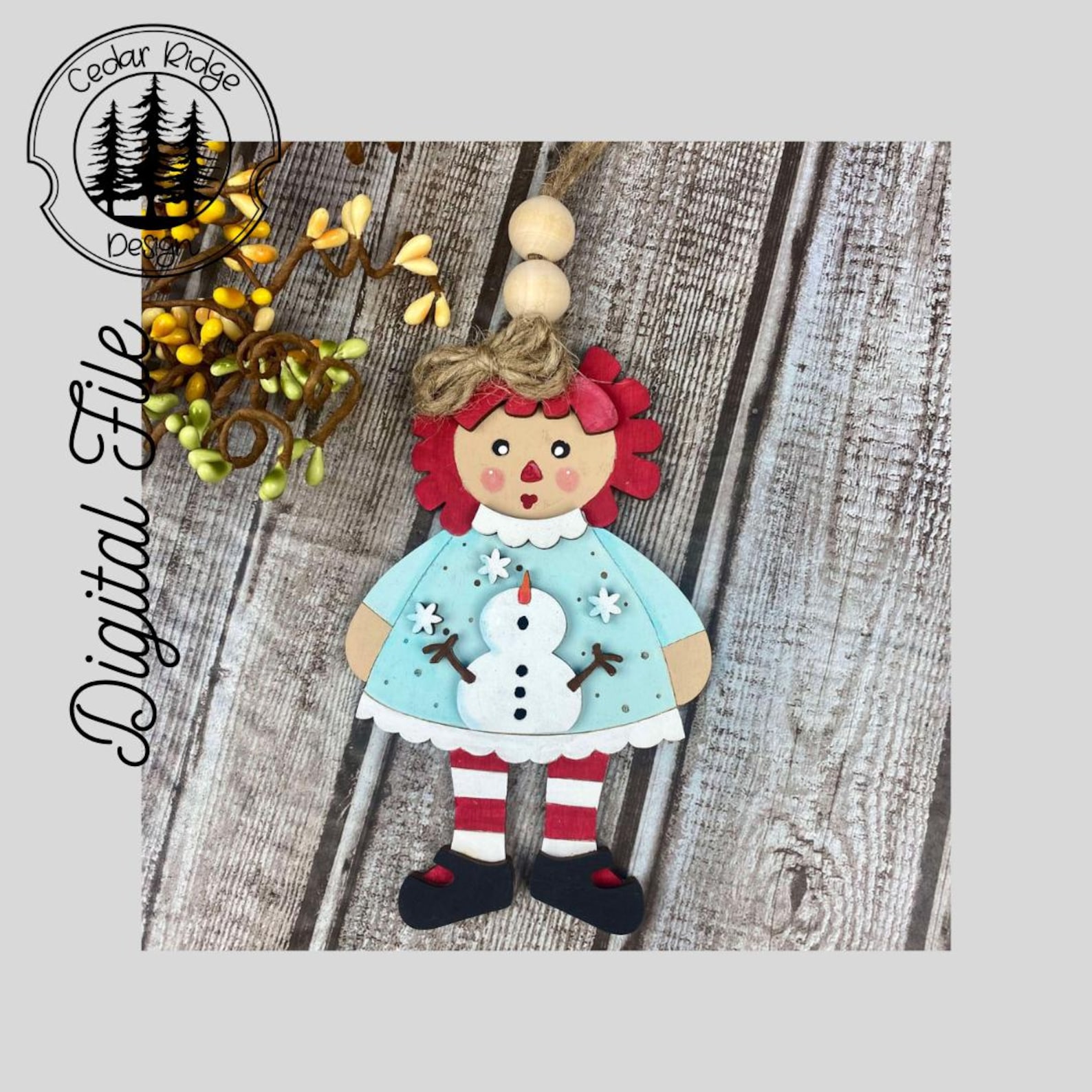 Whimsical Annie Ornament/svg/laser Cut/ Digital/gift Tag/snowman Dress ...