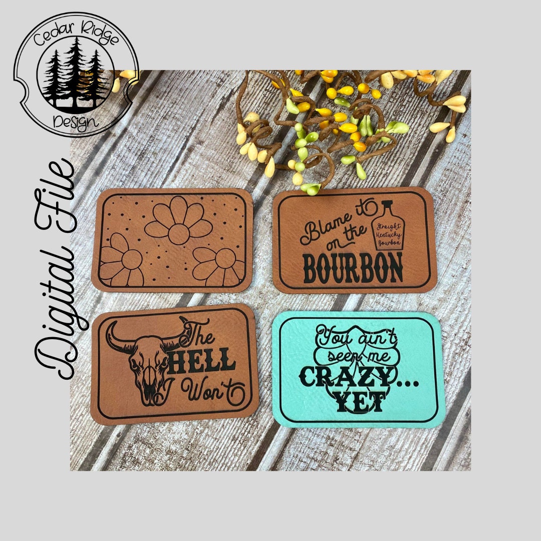 Western Hat Patch Bundle Designs/svg/laser Engraved/ Digital/sarcasm ...
