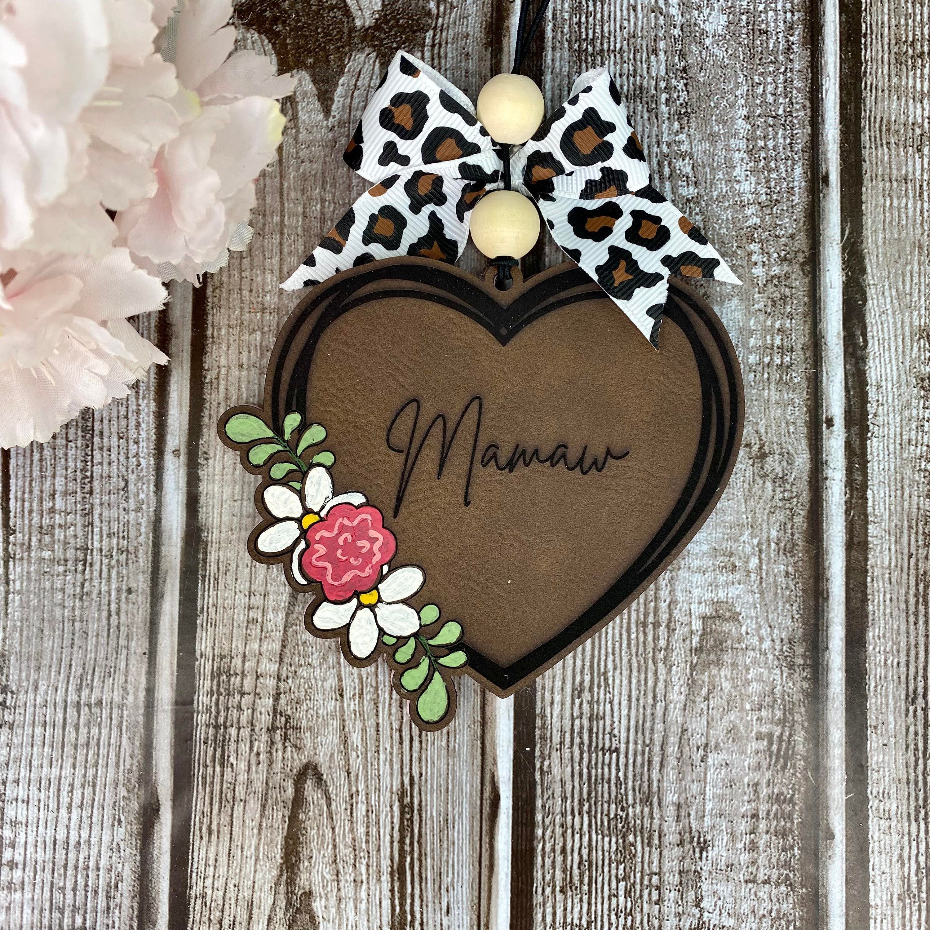 Heart Car Charm/car Diffuser/air Freshener/vent Clip/svg/ LASER Cut ...