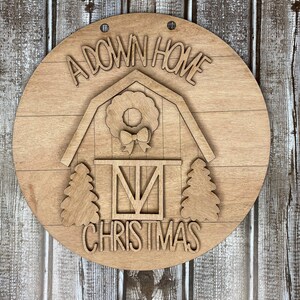 SVG/ LASER Cut/ DIGITAL/A Down Home Christmas Barn Sign/christmas Barn ...