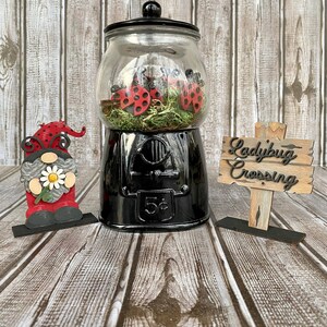Ladybug Gnome Bubblegum Jar Filler/svg/ LASER Cut/ Digital/jar Filler ...