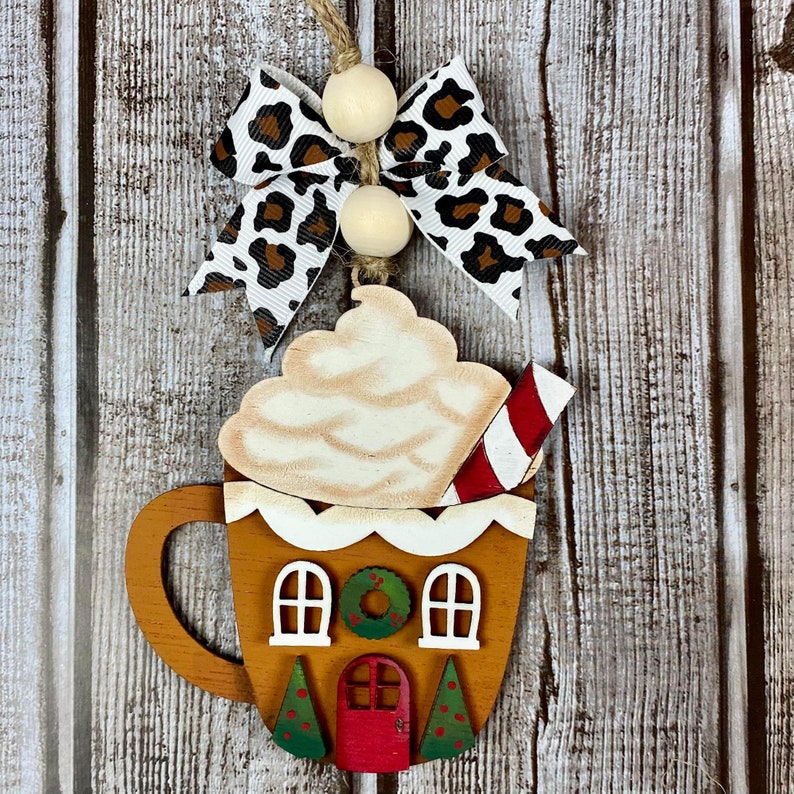 Hot Cocoa Ornament/ginger House Santa Suit Elf Ornament Set/svg/ LASER ...