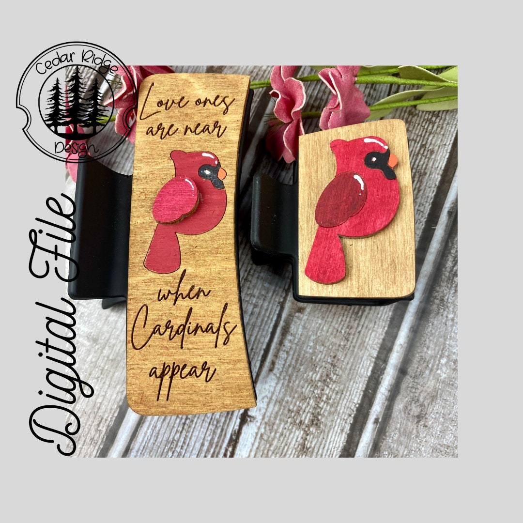 Cardinal Hair Clip/svg/laser Cut/digital/cardinal Claw Hair Clip/i'll ...
