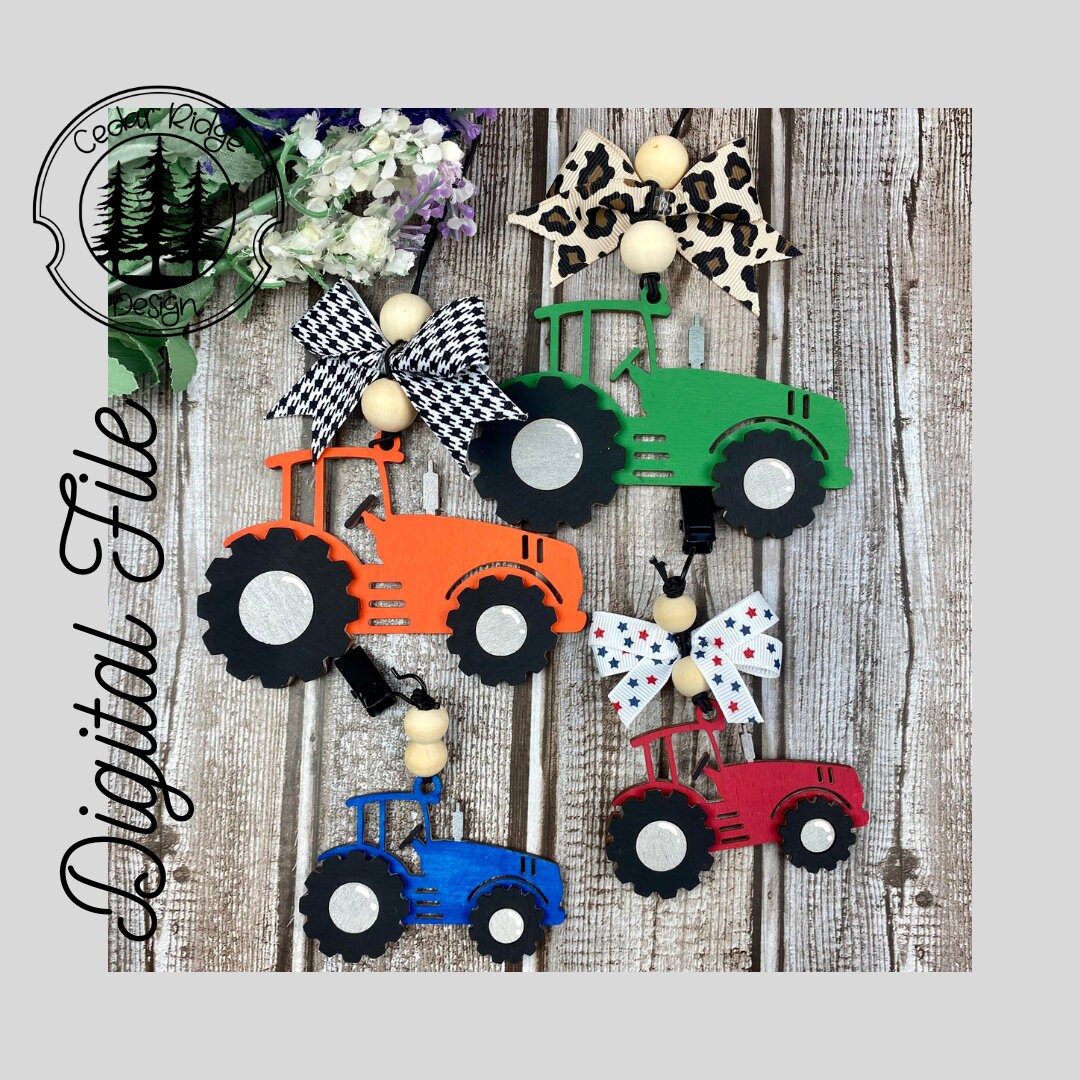 Farm Tractor Car Charm/car Diffuser/air Freshener/vent Clip/svg/laser ...