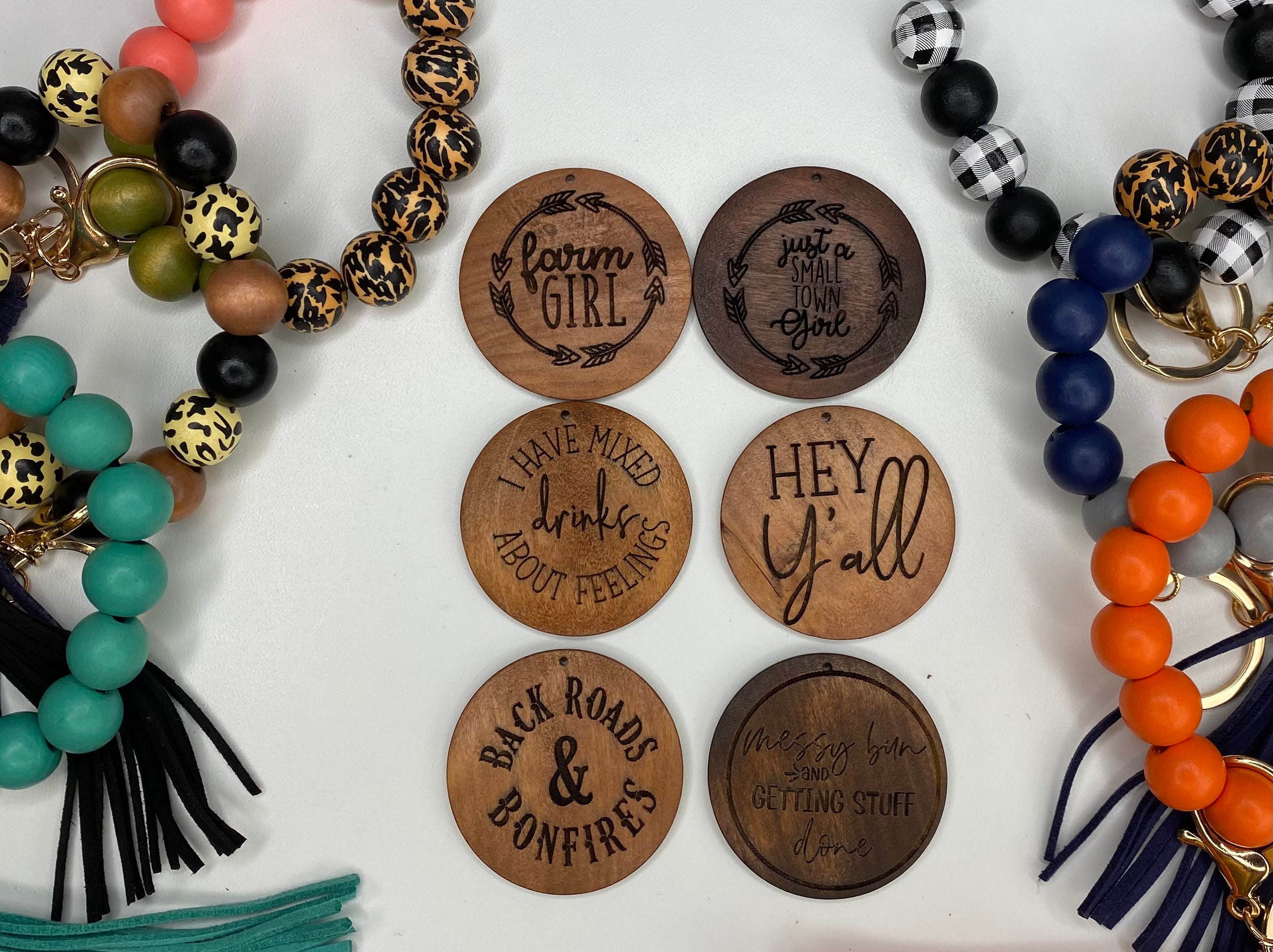 SVG/ LASER Engraved/ Digital/wristlet Keychain Disc Designs/ Wristlet ...