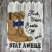 Kick Your Boots off Welcome Sign/ Cowboy Boots Welcome Sign/svg/ LASER ...