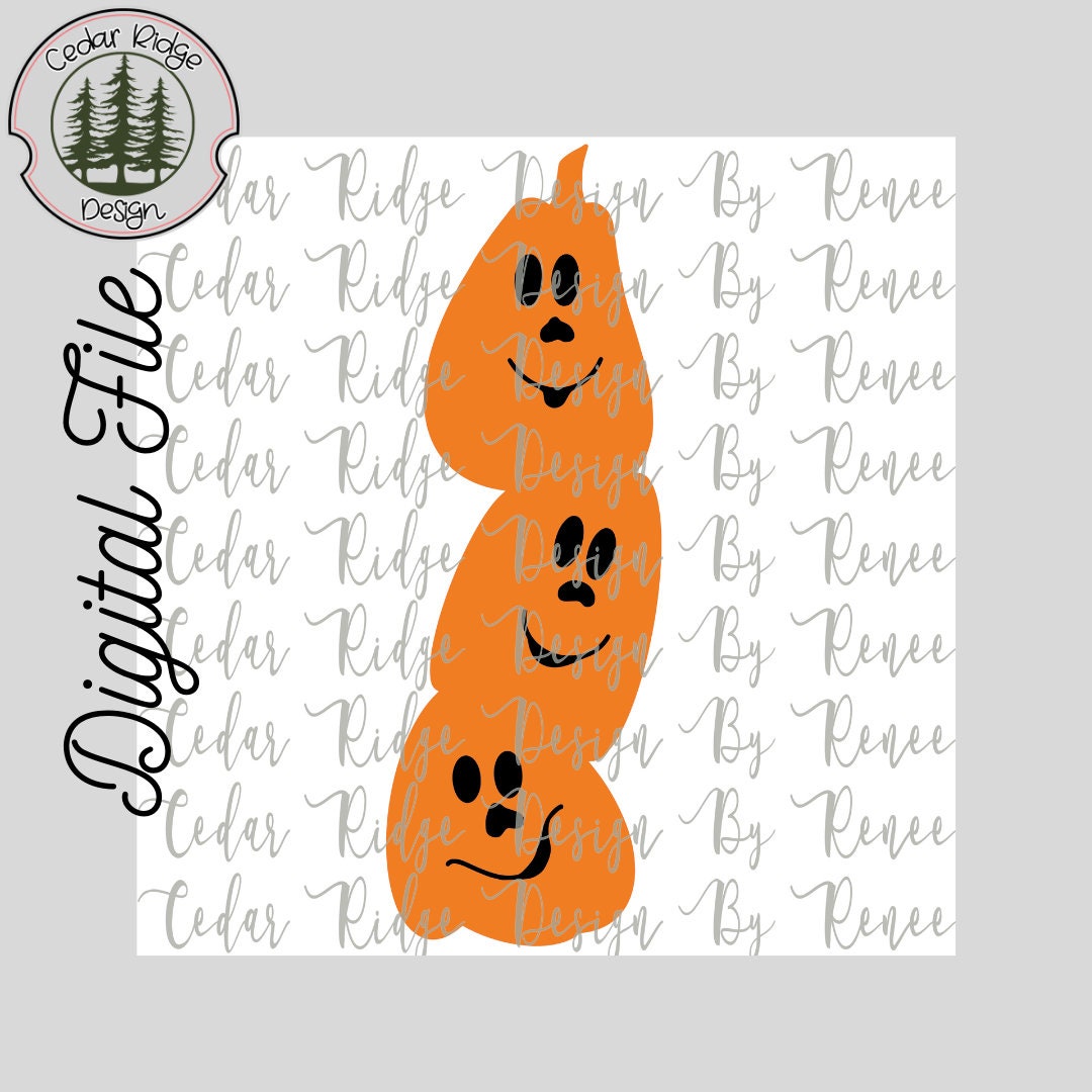 SVG/ LASER Cut/ Digital/pumpkin Stack/pumpkins/fall/leaner/door Sign ...