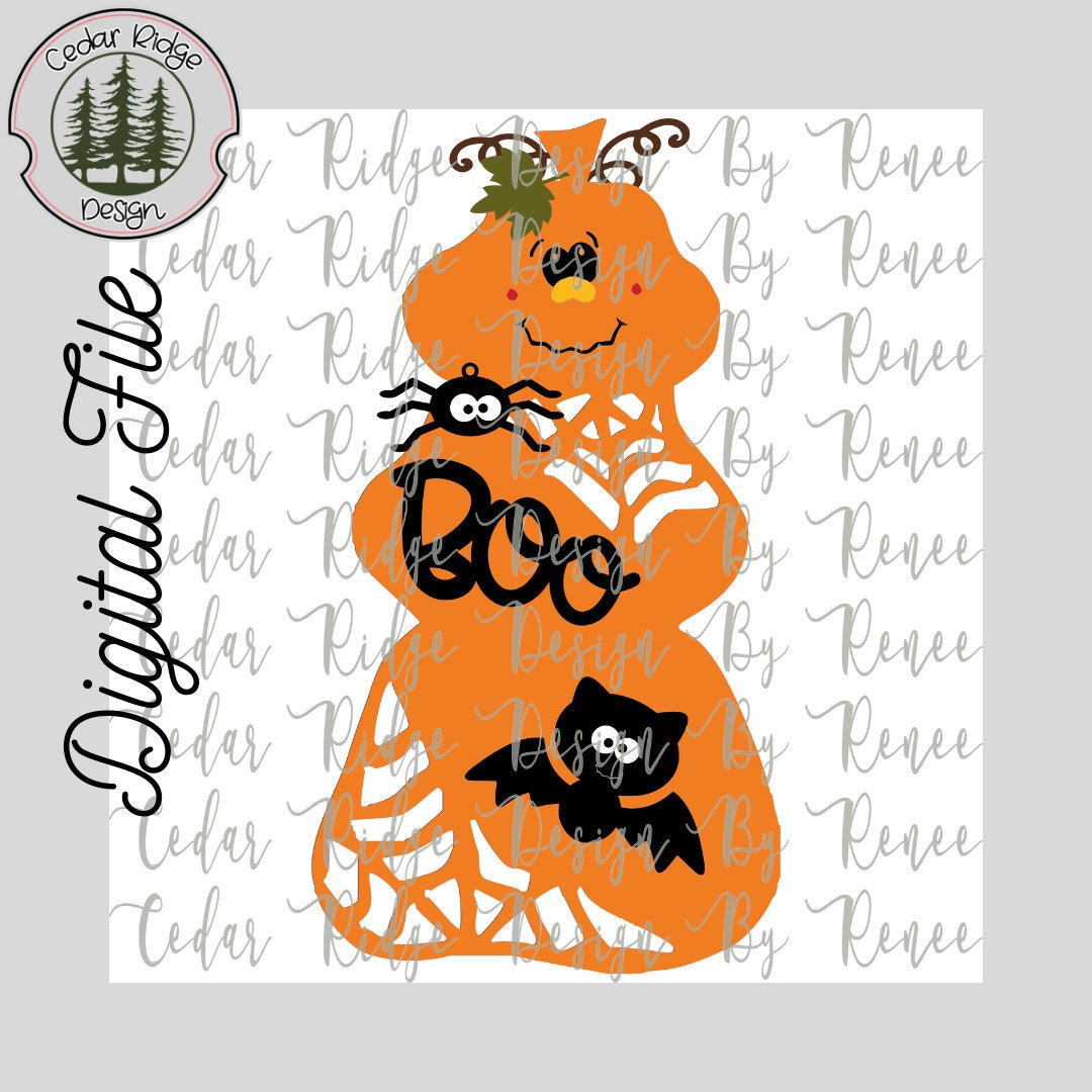 SVG/ LASER Cut/ Digital/pumpkin Stack/pumpkins/fall/leaner/door Sign ...