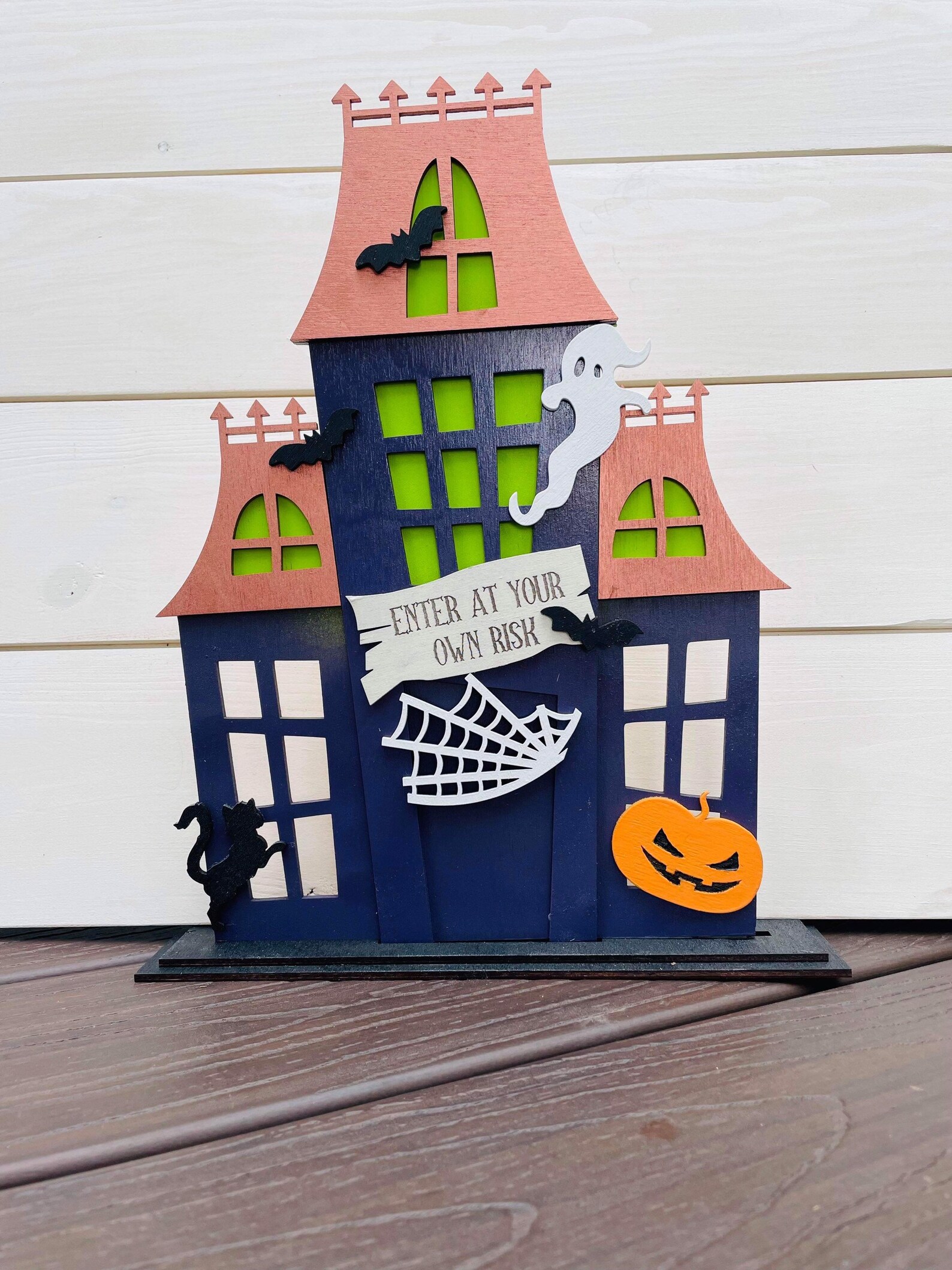 SVG/ LASER Cut/ Digital/haunted House Shelf - Etsy