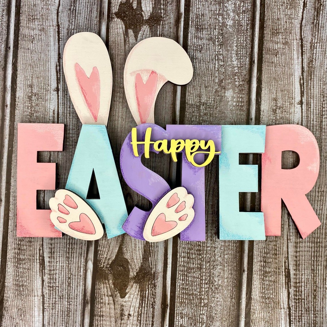 SVG/ LASER Cut/ Digital/easter Shelf Sitter/easter Bunny Ears Table ...