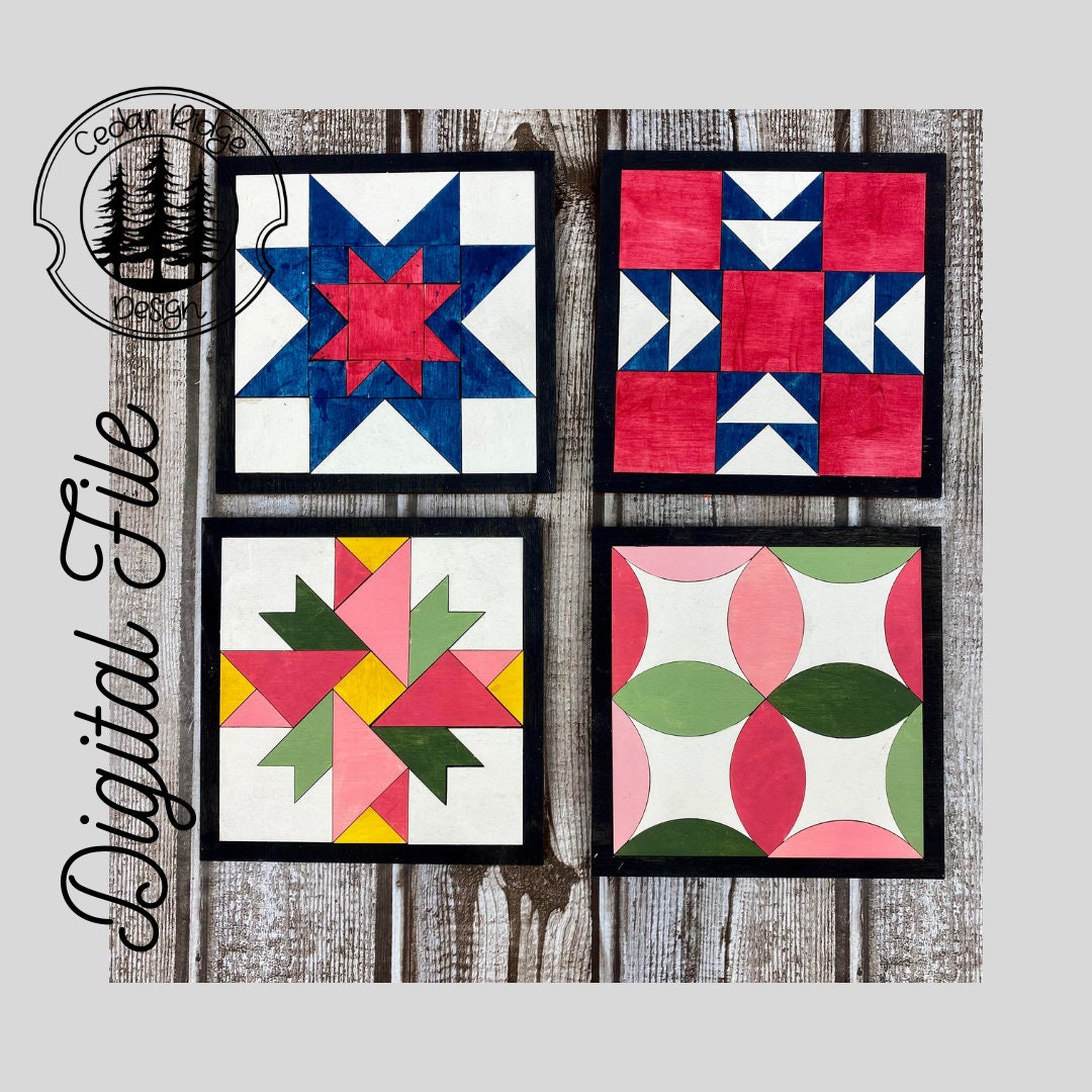 Barn Quilt Inserts/inserts for Interchangeable Quilt Barn/svg/ LASER ...