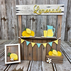 Lemonade Market Stand Svg/tiered Tray Decor/shelf Sitter/ LASER Cut ...