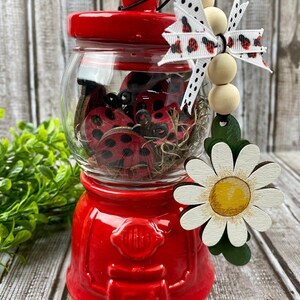 Ladybug Gnome Bubblegum Jar Filler/svg/ LASER Cut/ Digital/jar Filler ...