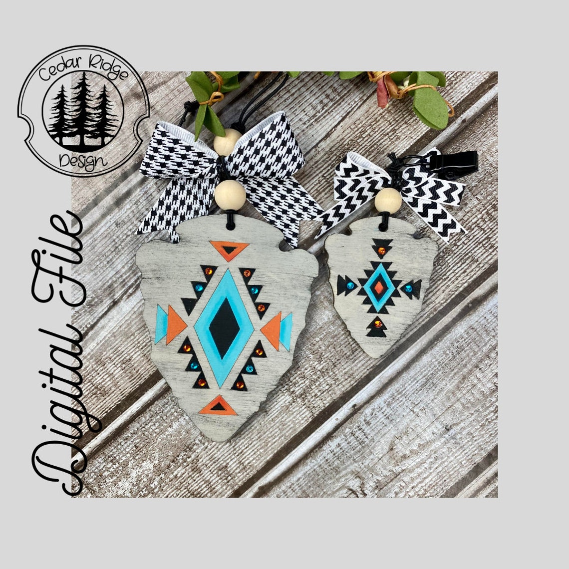 Arrowhead Car Charm/car Diffuser/diffuser/vent Clip/svg/laser Cut ...