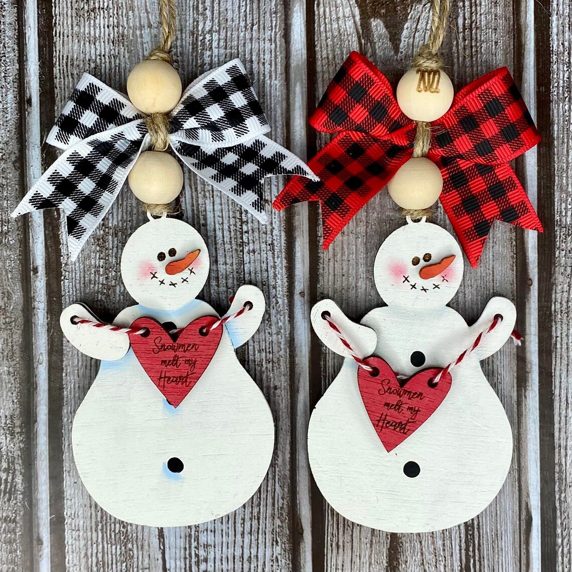Snow Angel/snowman Ornament Set/svg/ LASER Cut/ - Etsy