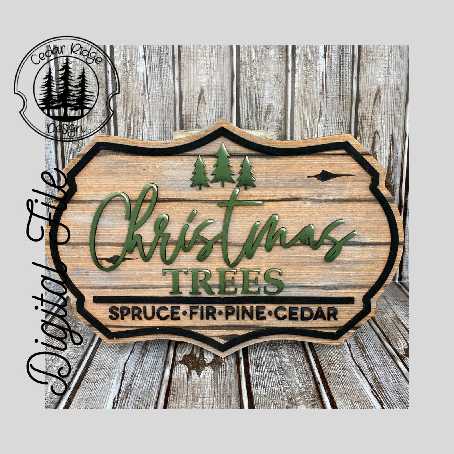 SVG/ LASER Cut/ Digital/christmas Sign/christmas - Etsy