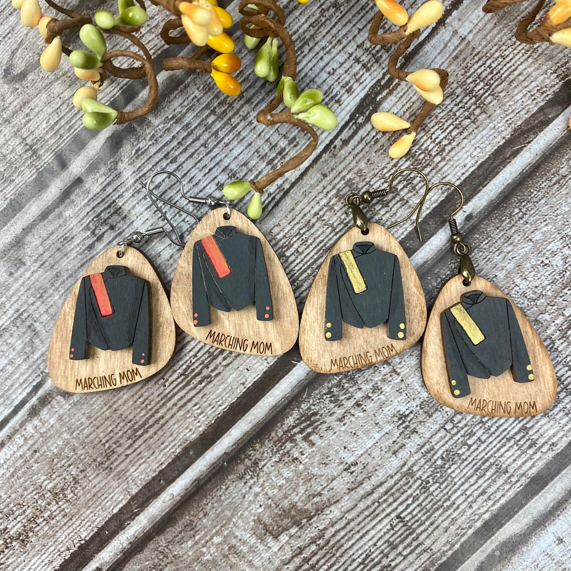 Marching Band Earrings /SVG/LASER Cut/ Digital/school Spirit Drop ...