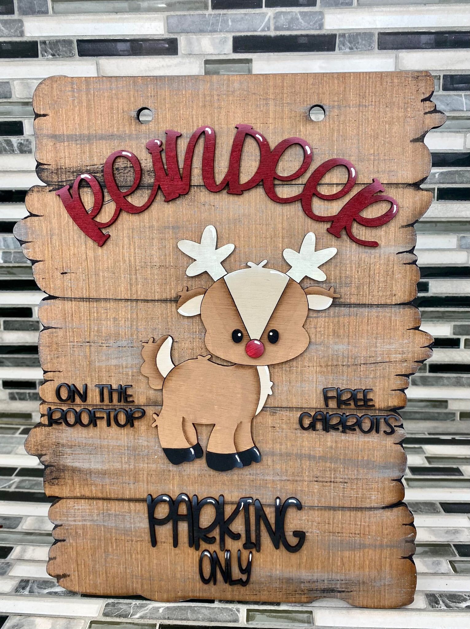 SVG/ LASER Cut/ Digital/reindeer Sign/christmas Sign/christmas - Etsy