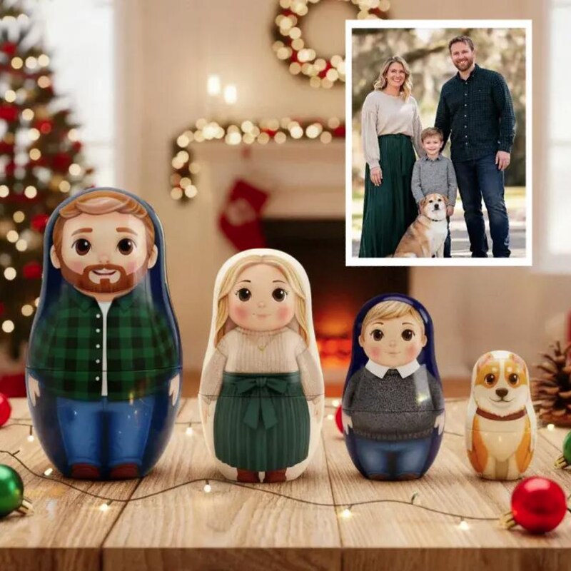 Wooden Custom Nesting Dolls - Etsy