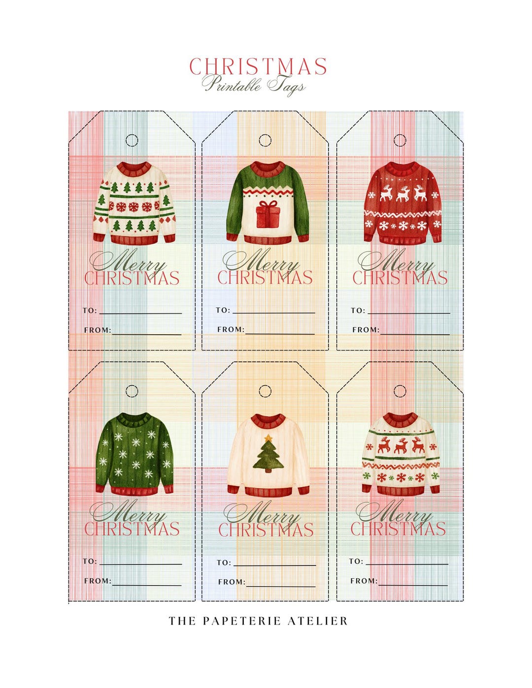 6 RL Christmas Inspired Unique, Individually Desgined Printable ...