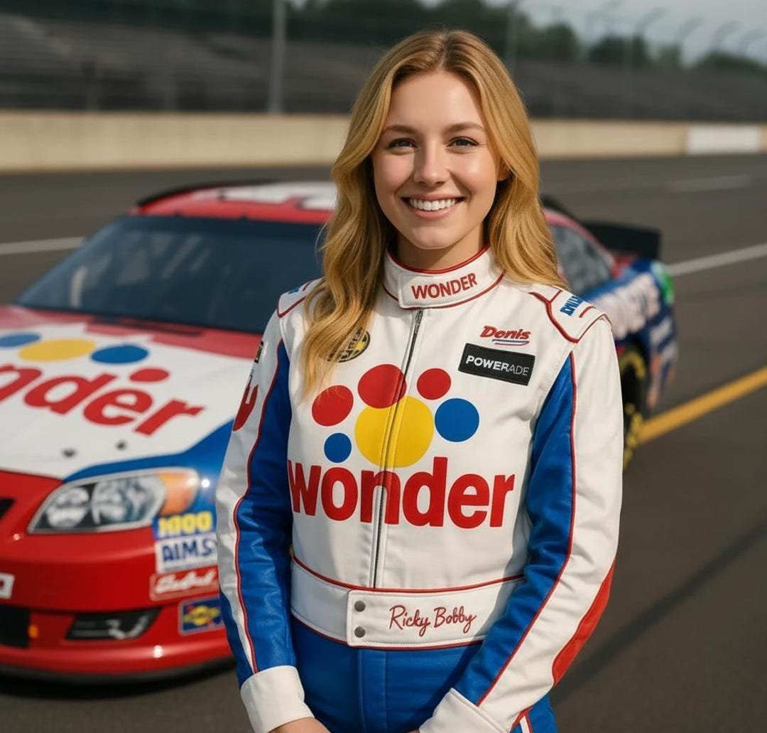 Ricky Bobby Wonder Bread Racing Jacket | Faux Leather Talladega Nights ...
