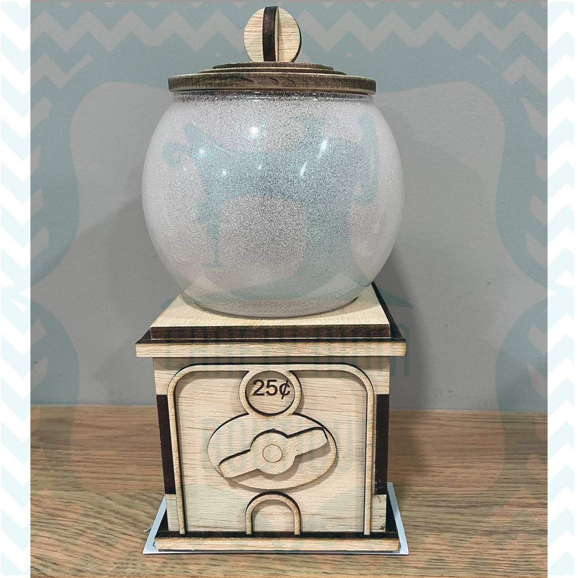 Gumball Machine Base and Top SVG File Only Glow Forge Laser File - Etsy