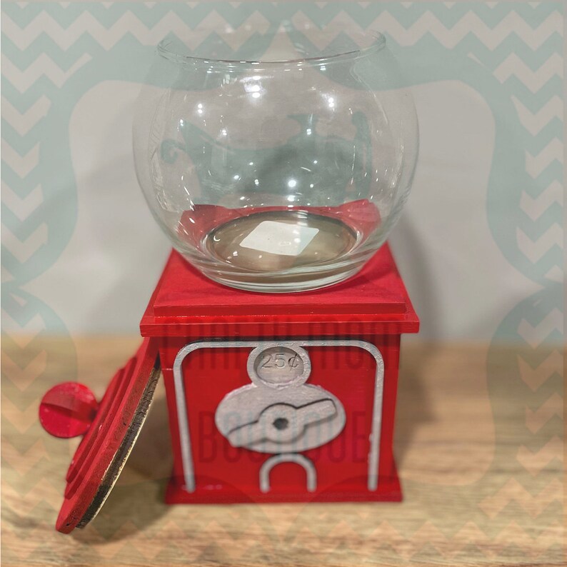Gumball Machine Base and Top SVG File Only Glow Forge Laser File - Etsy