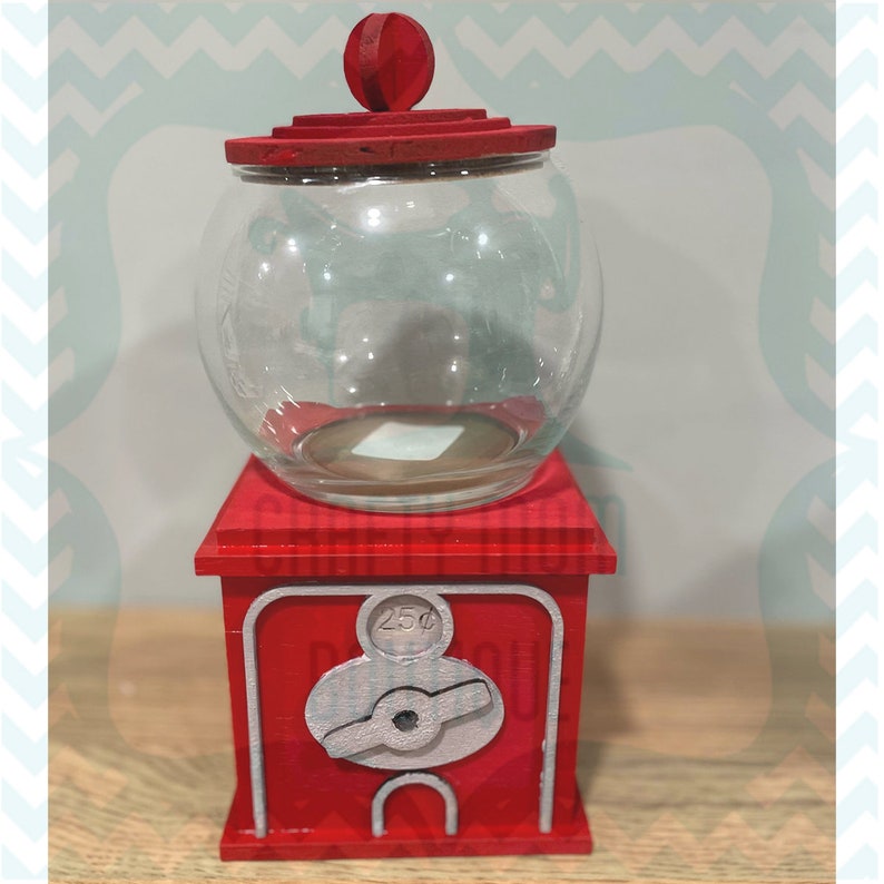 Gumball Machine Base and Top SVG File Only Glow Forge Laser File - Etsy