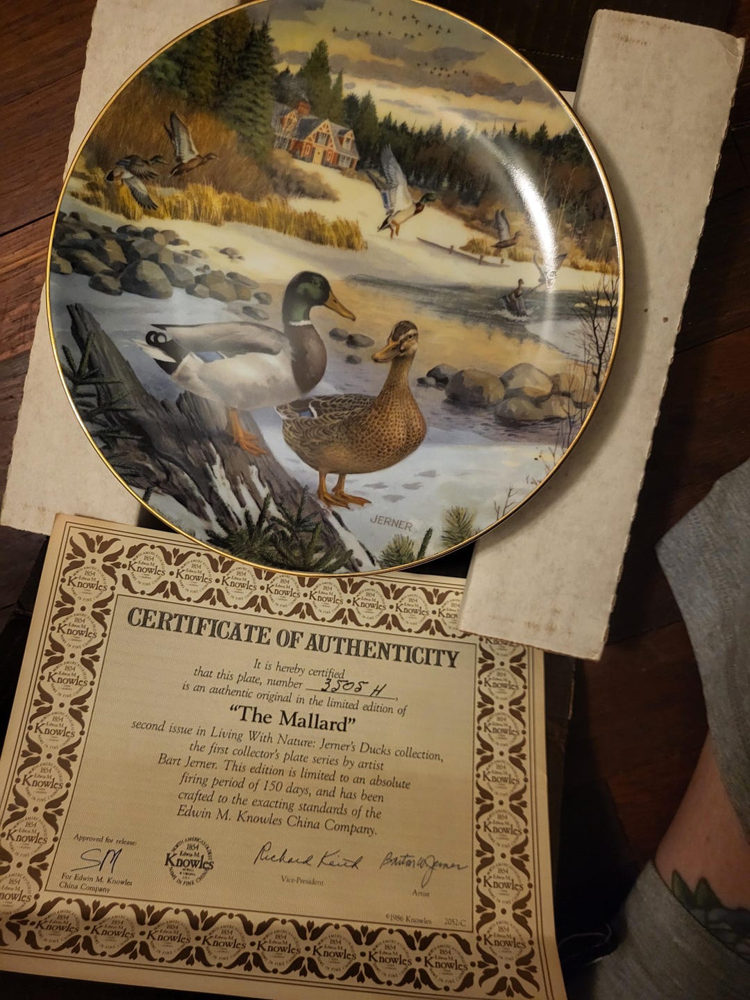 Vintage "the Mallard" Collector Plate, Bart Jerner Wildlife Art - Etsy