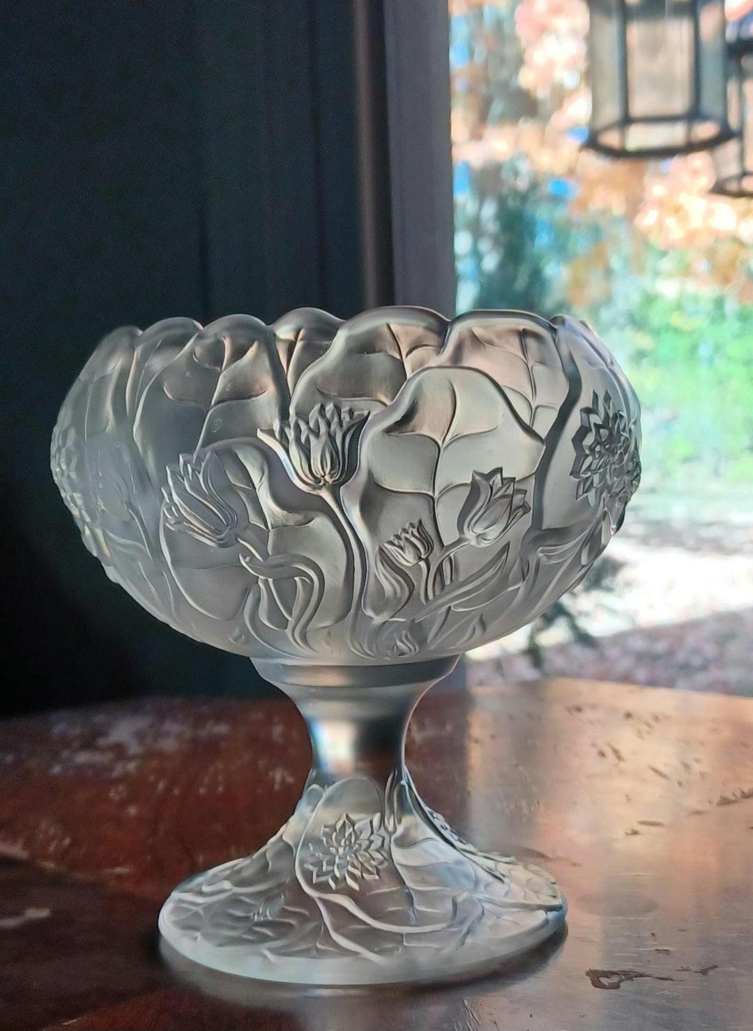 Fenton Compote Bowl 1970's - Etsy
