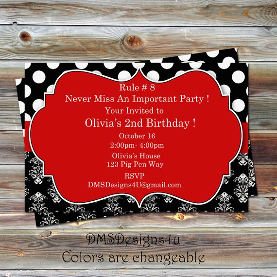 Items similar to Custom Digital Birthday Invitation DIY Printable on Etsy