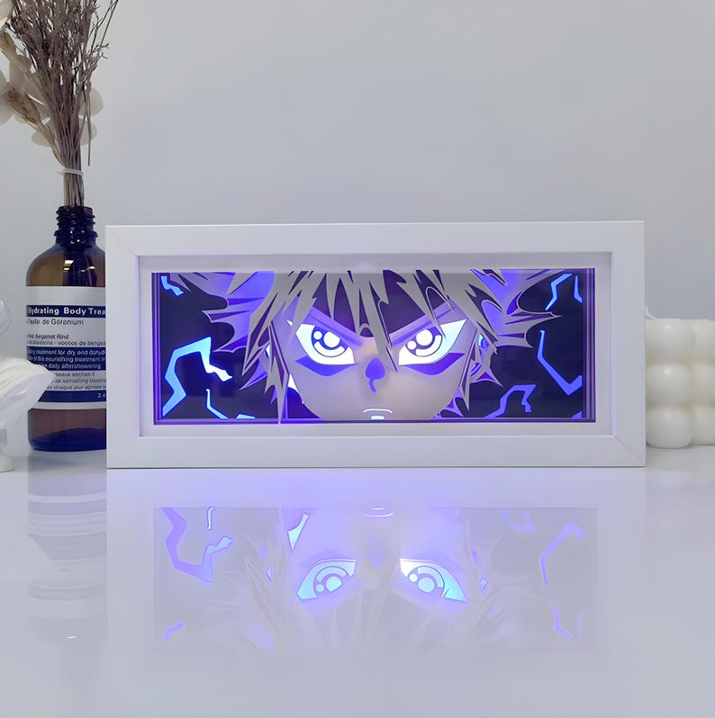 Killua Zoldyck 3D Paper Lamp, Anime Night Light Box, Hunter X Hunter ...