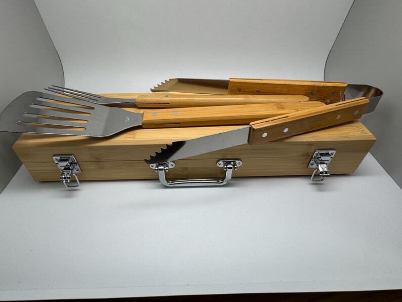 Personalized BBQ Set, Grill Set, Birthday Gift for Dad, Gift for Family ...