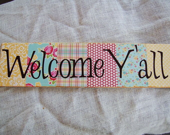 Southern Hospitality Welcome Sign Vintage Looking Papers Great - Etsy