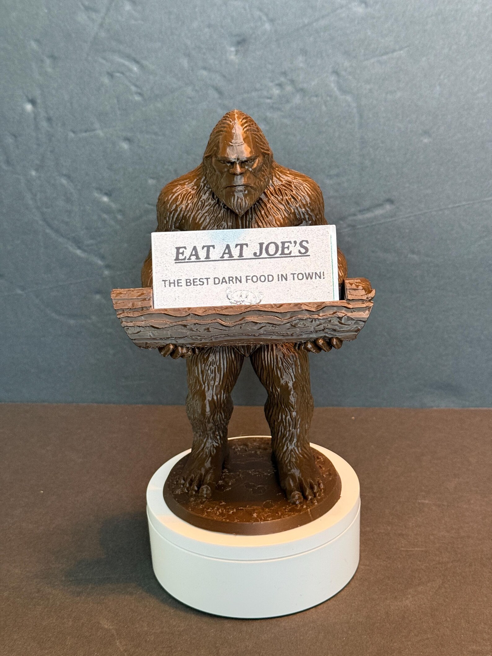 Sasquatch Office Decor Bigfoot Business Card Display Stand, Cryptid ...