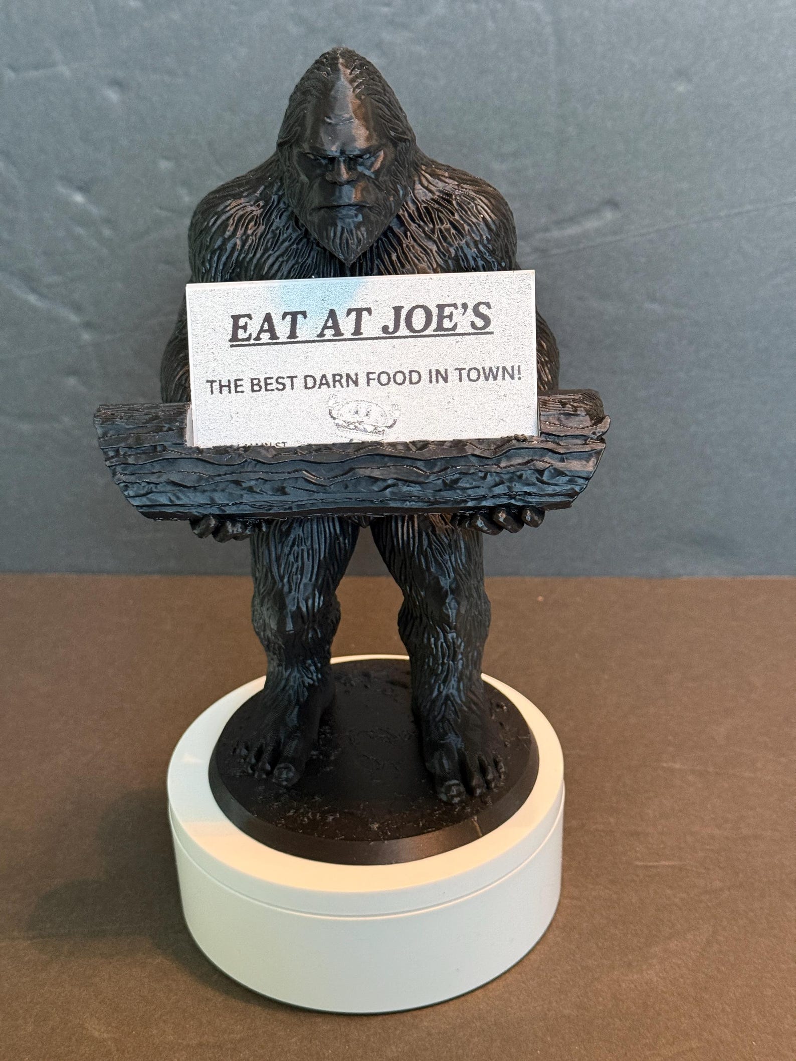 Sasquatch Office Decor Bigfoot Business Card Display Stand, Cryptid ...