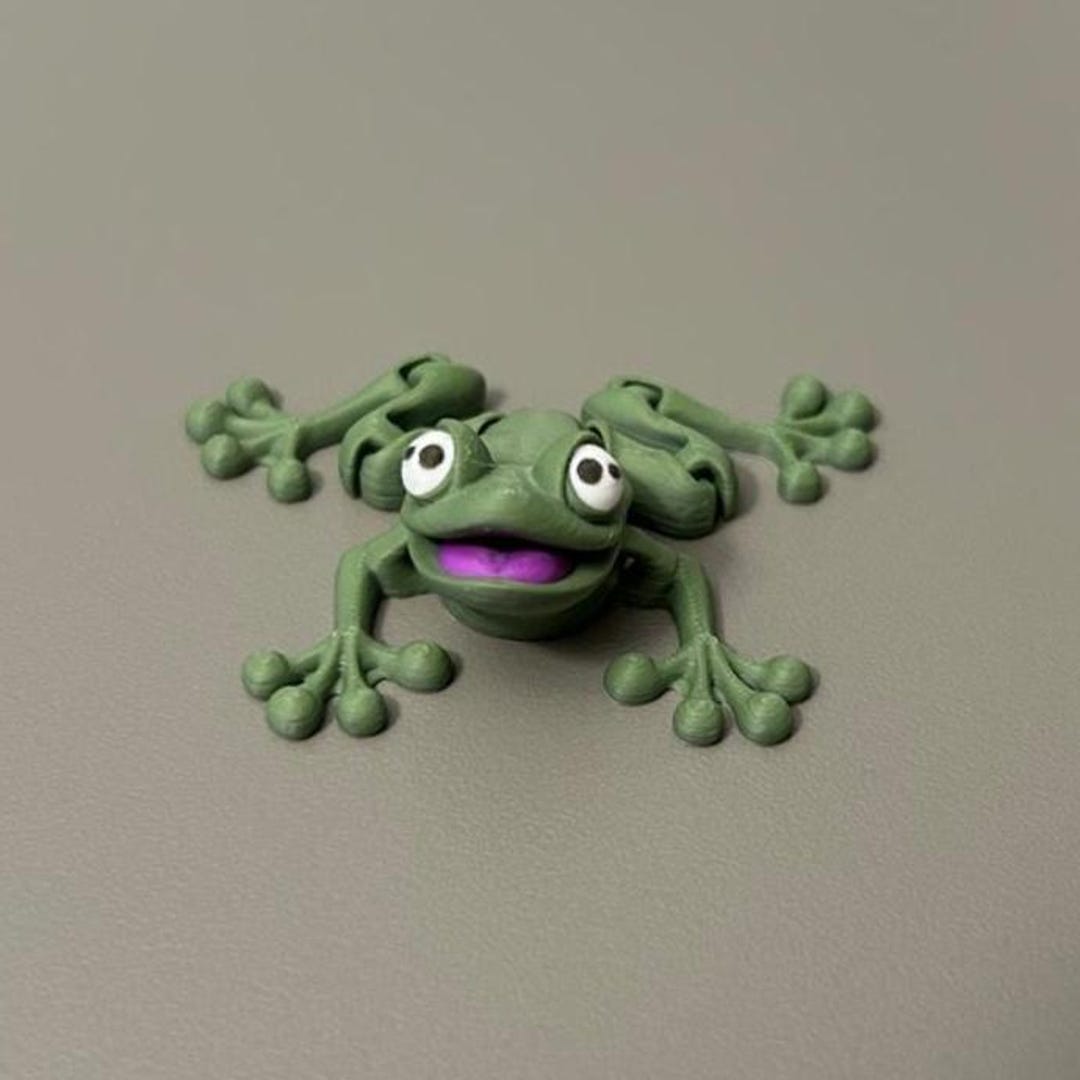 Colorful Frog Figurine With Big Eyes – Handmade Decoration for ...